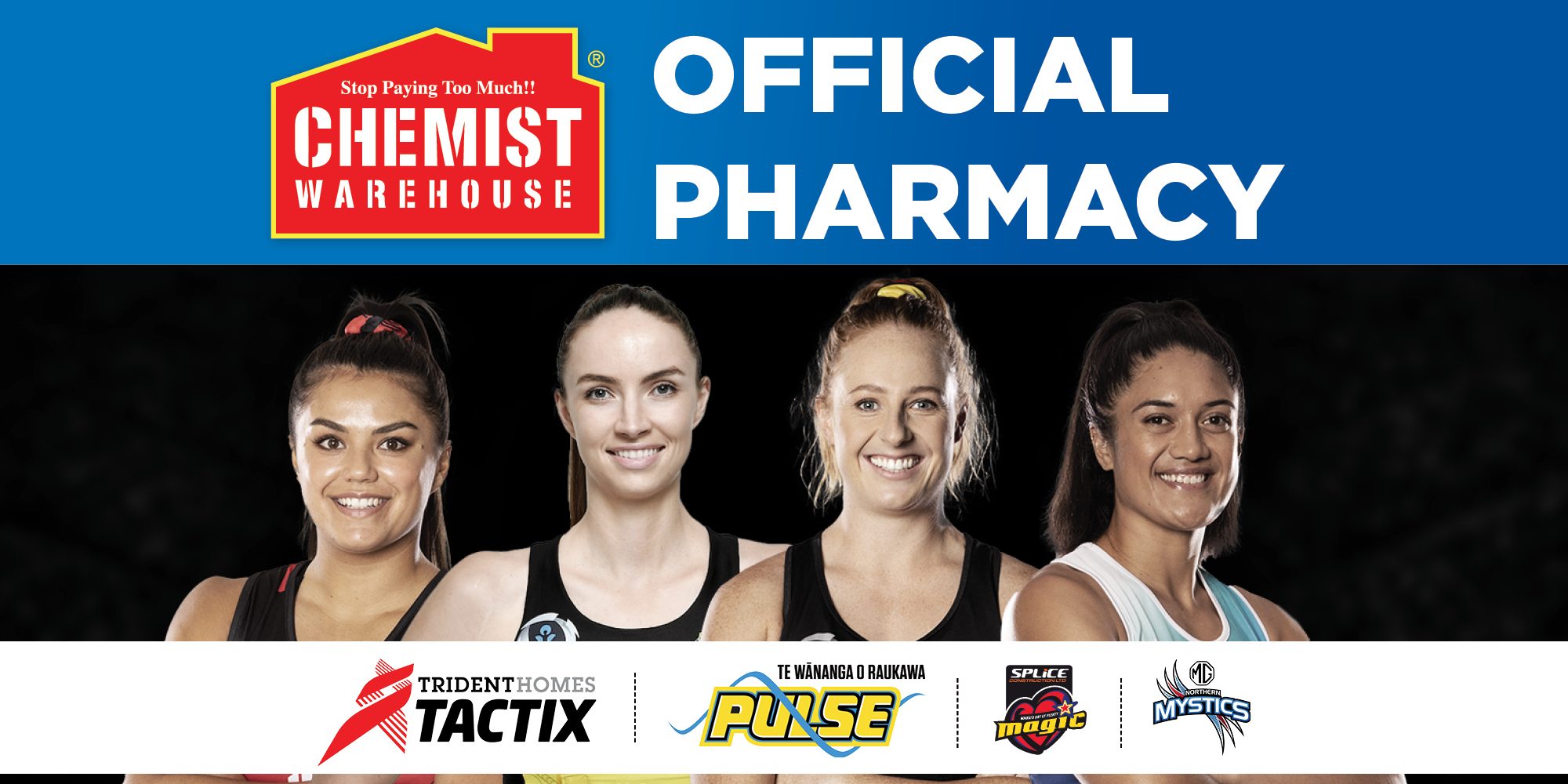 ANZ Premiership Teams and Chemist Warehouse Forge Exciting New Partnership | Northern Mystics